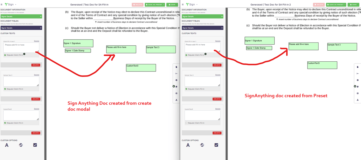 How to Insert a Text Box in SignAnything for the Signer to Complete