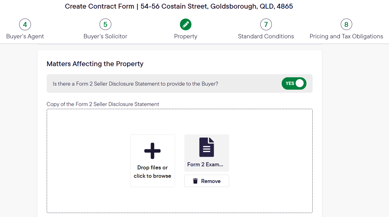 QLD - Seller disclosure statement (Form 2)