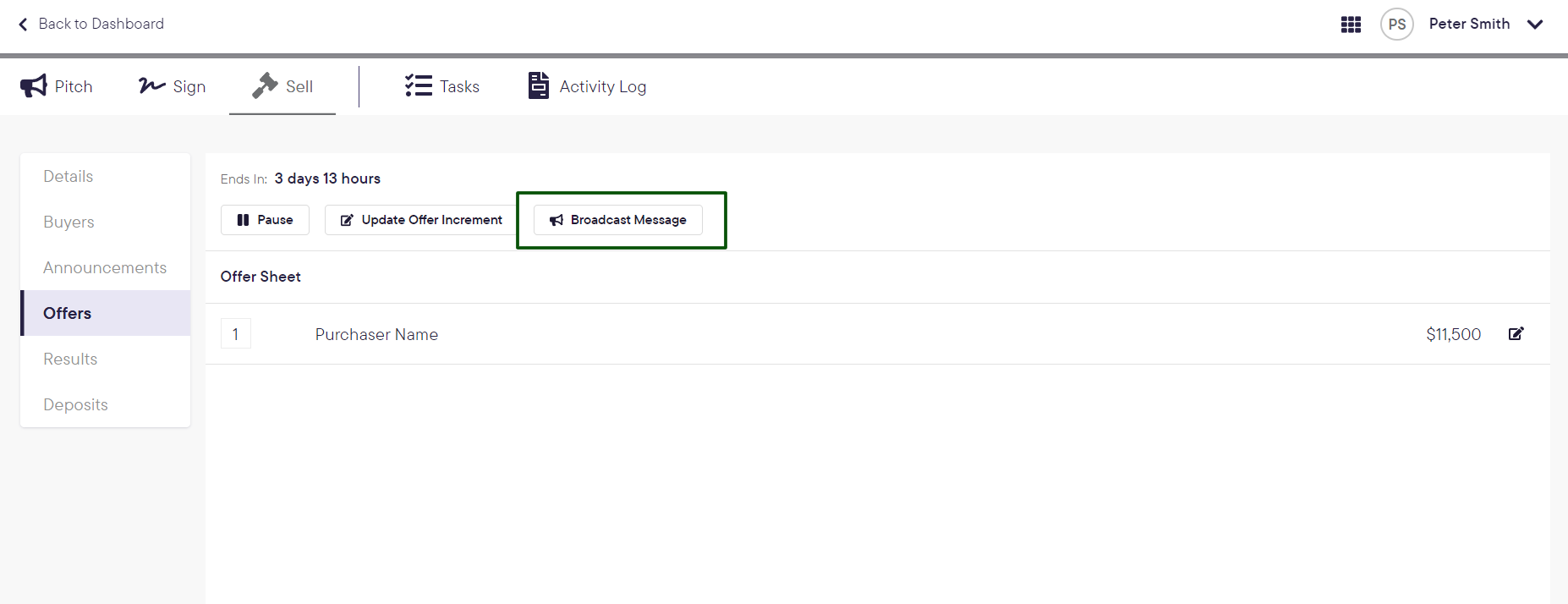 Manage your Timed Sale from start to finish