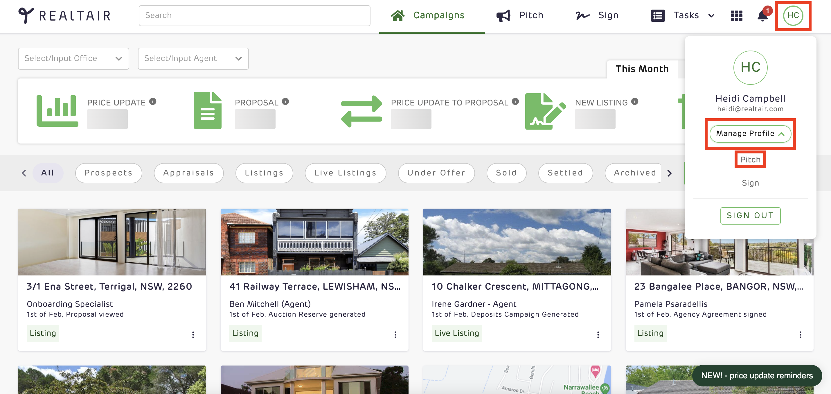 Edit an agent profile (Agent access)